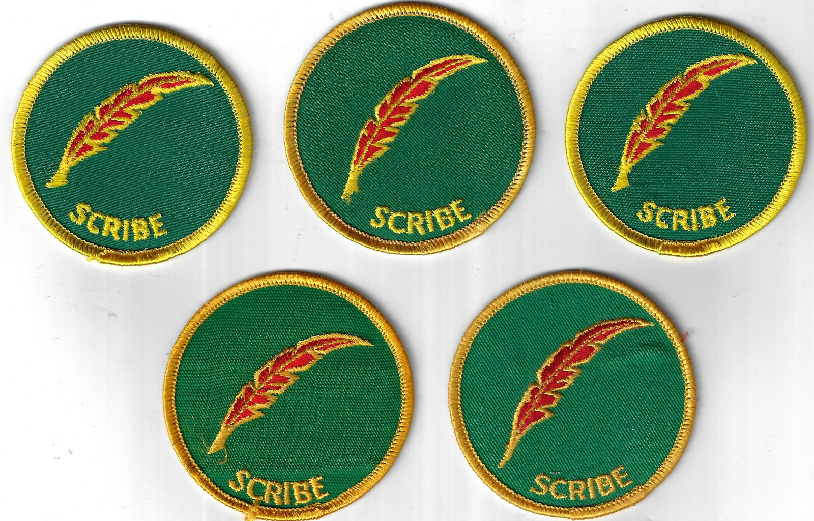 1970s-80s Scribe Youth Position Patch Full Color Style Lot of 5 [MA473 ...