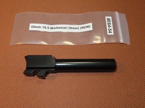 Glock 19 Gen 5 Factory OEM Marksman Barrel - Black - NEW - Gen 1-5 G19 ...