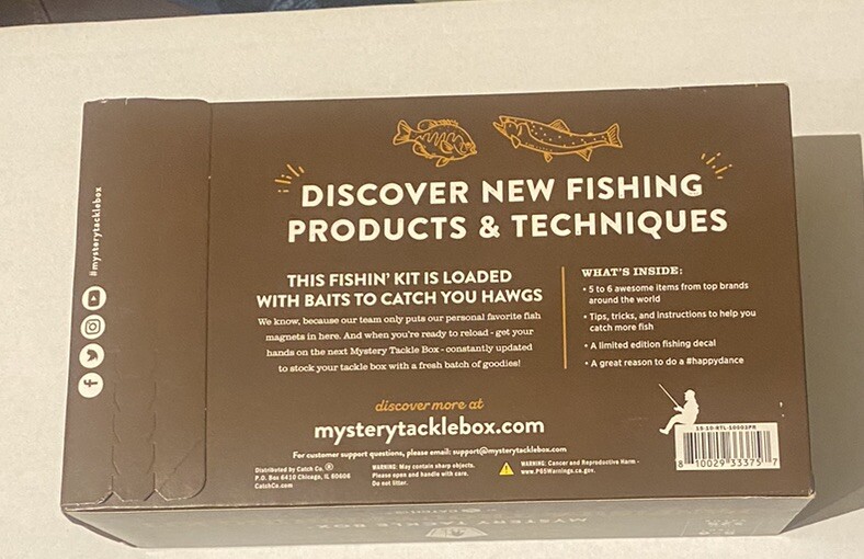 Catch Co Mystery Tackle Box PANFISH TROUT FISHING KIT Tackles Bait Gift ...