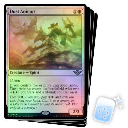 FOIL DUST ANIMUS X4 Outlaws Of Thunder Junction OTJ Magic MTG MINT CARD ...