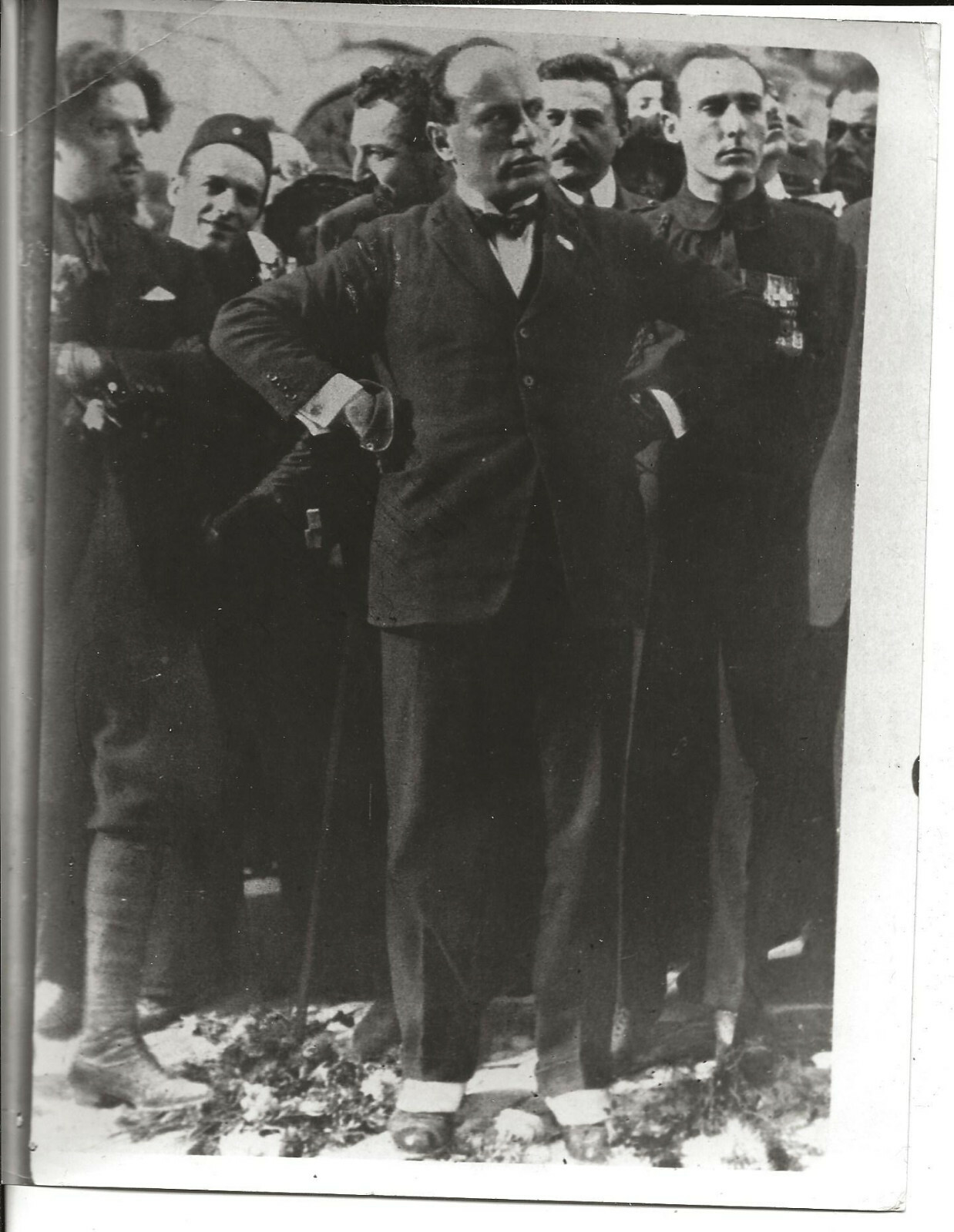 O227-1922-IL DUCE IN UNA DELLE SUE CLASSICHE POSE -FOTORIPRODUZIONE DA ...