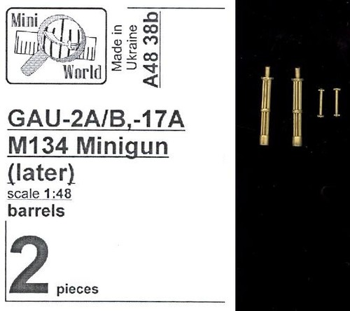 Mini World Models 1/48 GAU-28B/A GAU-17A M134 MINIGUN BARRELS (Late ...