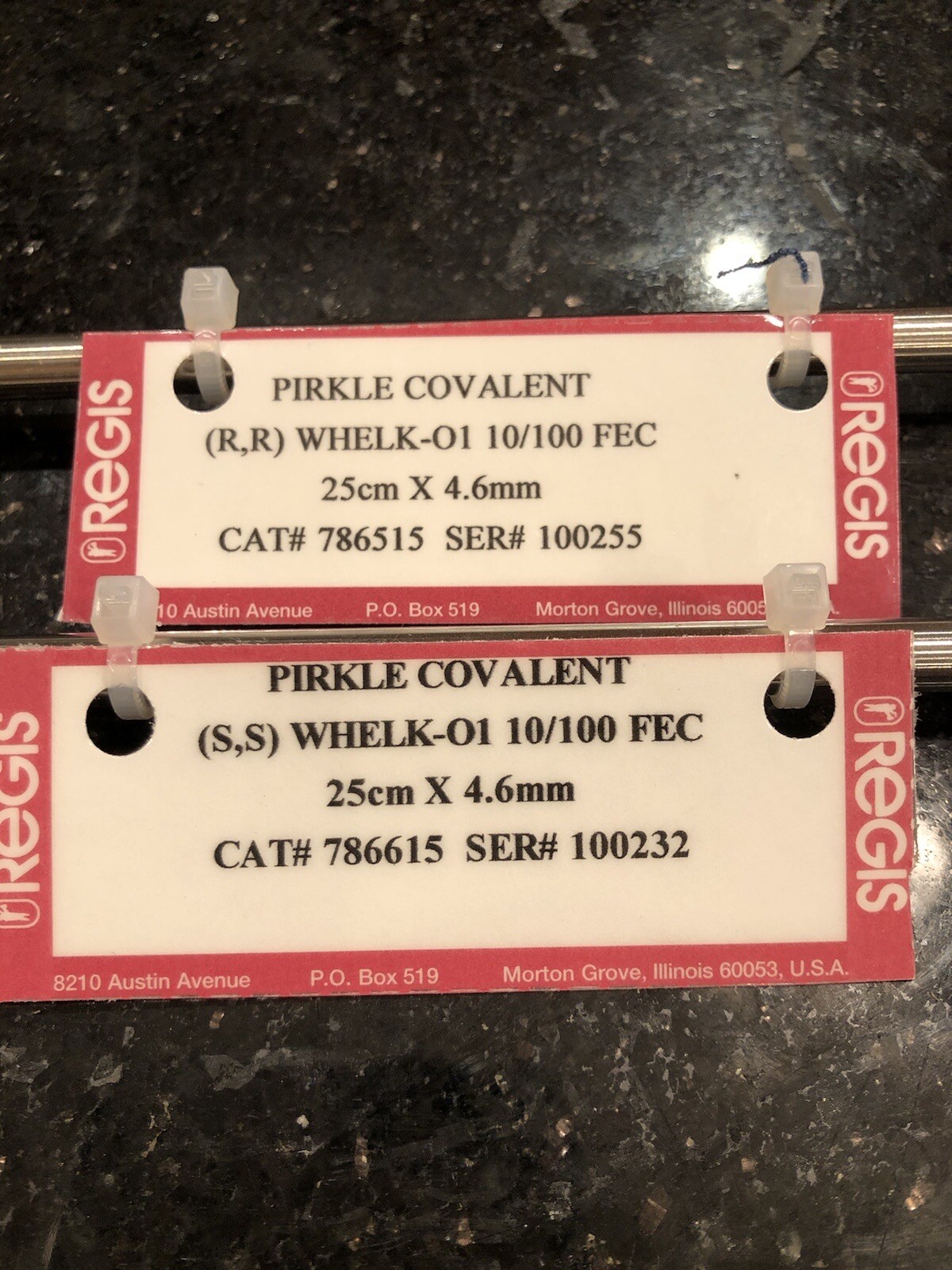 Regis Chiral Columns Two Used For 150, 250x4.6mm | eBay