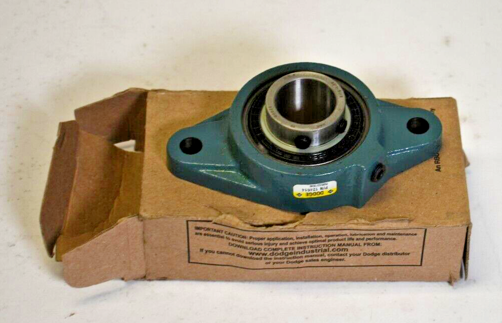 Dodge 124614 F2B-SC-103-NL 1-3/16" Bore 2 Bolt Flange Block Bearing ...