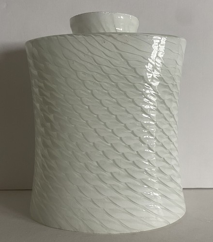 WHITE SWIRL GLASS FLAT BELL SHAPED PENDANT LIGHT REPLACEMENT SHADE | eBay