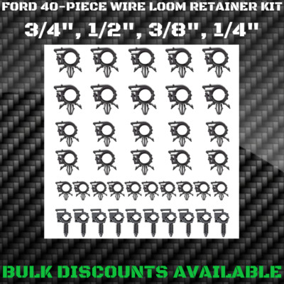 Ford Car Truck Van SUV Interior Engine Harness Wire Loom Clip Clamp ...