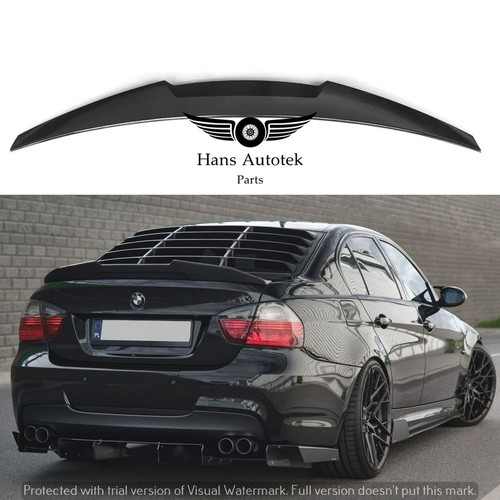 PSM Style Gloss Black Trunk Spoiler FOR BMW 3 Series SEDAN E90 335i ...