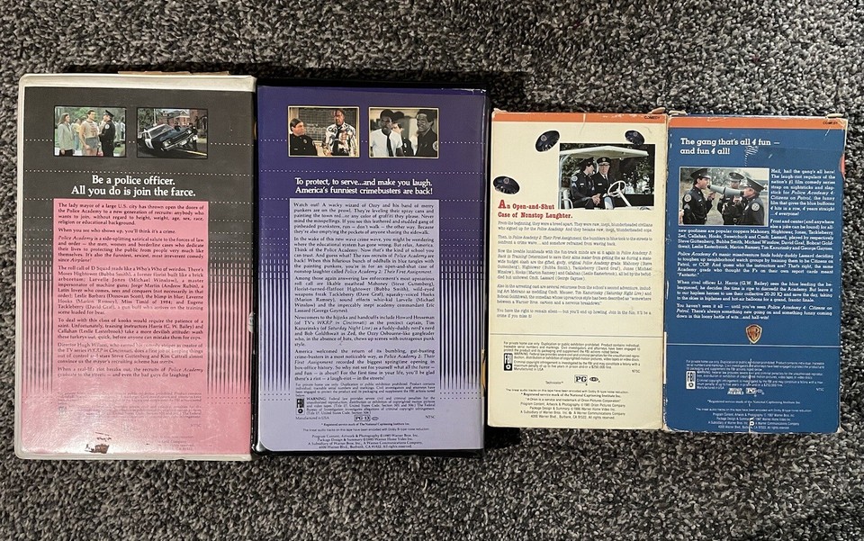 Police Academy VHS Collection (1-4) | eBay