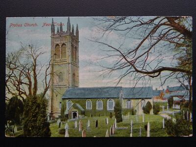 Cornwall PROBUS CHURCH near Truro c1905 Old Postcard by Empire Series ...