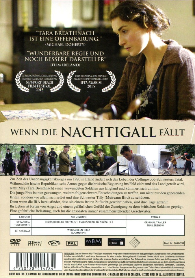 A Nightingale Falling , uncut , DVD , UK Region ,Tara Breathnach ...