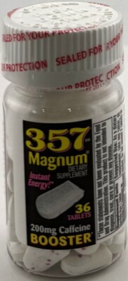357 Magnum Caffeine Instant Energy Booster 200mg | 36 Tablets | eBay