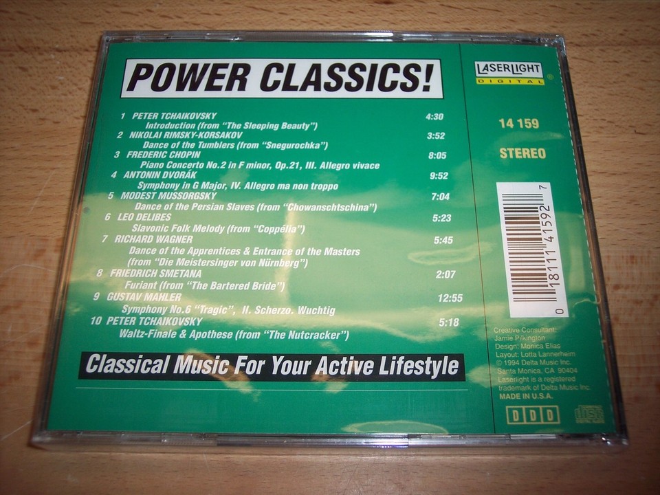 SEALED 1994 Power Classics! Classical Music For Your Active Lifestyle ...