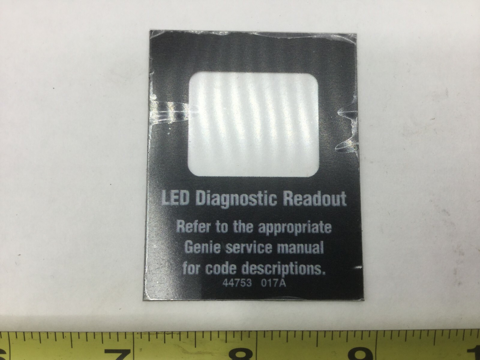 44753 Genie LED Readout Lable Decal SK31191211JE | eBay