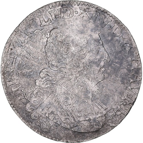 [#1068517] Coin, France, Louis XIV, 1/4 Ecu aux 8 L, 1705, double ...