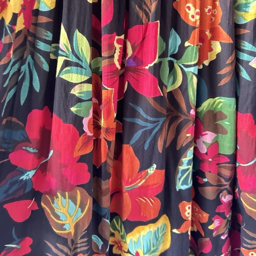 90s Vintage Bloomcore Maxi Dress Small Floral Flowy Smocked Tropical ...