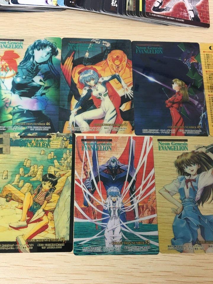 Evangelion EVA Carddass Cards card 65 lot semi complete amada Japan ...