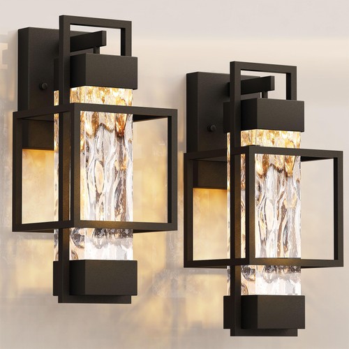 Modern Outdoor Light Fixtures Outdoor Lighting 2 Pack, 15" Exterior ...