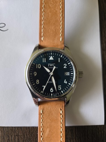 IWC 36mm Pilot's watch blue dial IW324008 | eBay