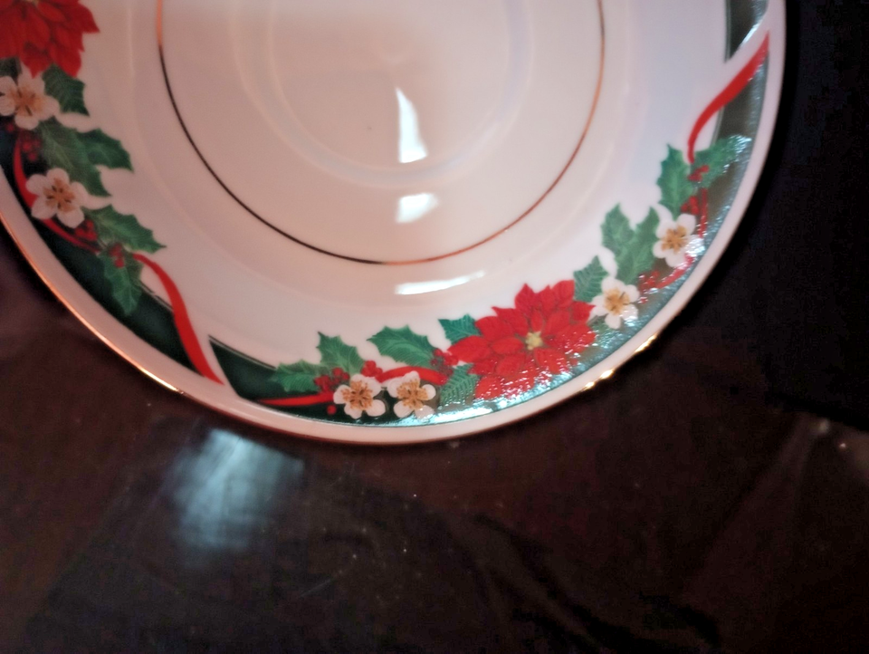 Tienshan Fine China Deck the Halls Dinnerware Christmas Holiday ~ 47 pc ...
