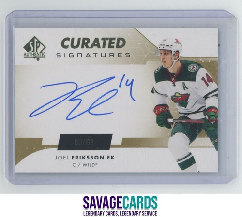 2022-23 SP Authentic Curated Signatures Joel Eriksson Ek Auto /199 #SPC ...