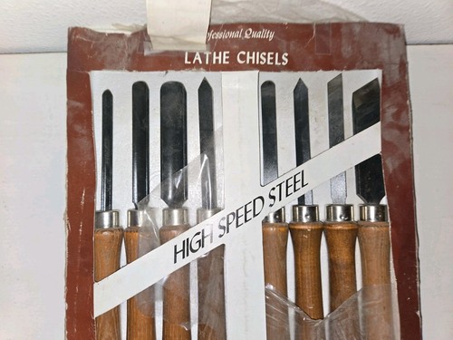 ORIGINAL CRAFTSMAN TOOLS 8 PIECE WOOD LATHE TURNING CHISELS SET MADE IN ...