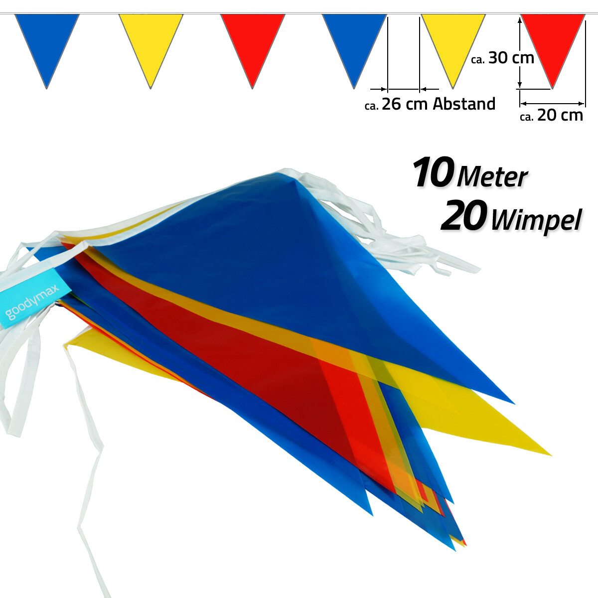 10m pennant chain pennant garland garland party birthday decoration ...