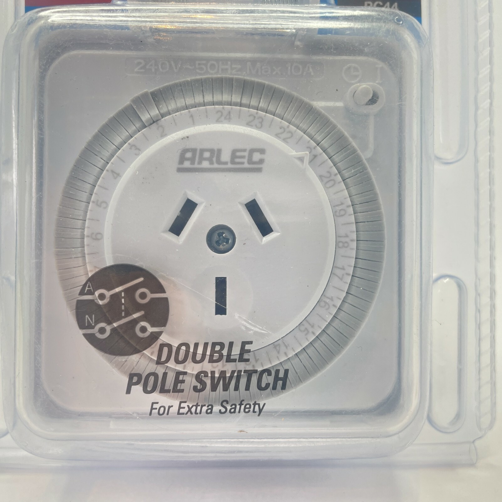 Pool spa timer clock Arlec heavy duty outdoor 24 hour IP44 M40 pump ...