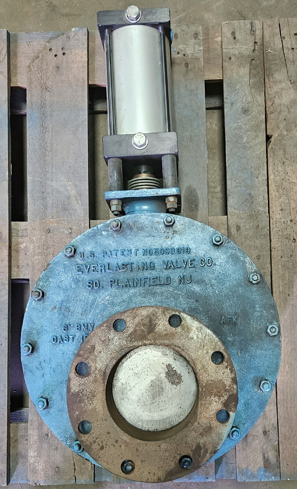 EVERLASTING VALVE CO. 6" FLANGED BULK MATERIAL VALVE #AC20110GHST FIG ...