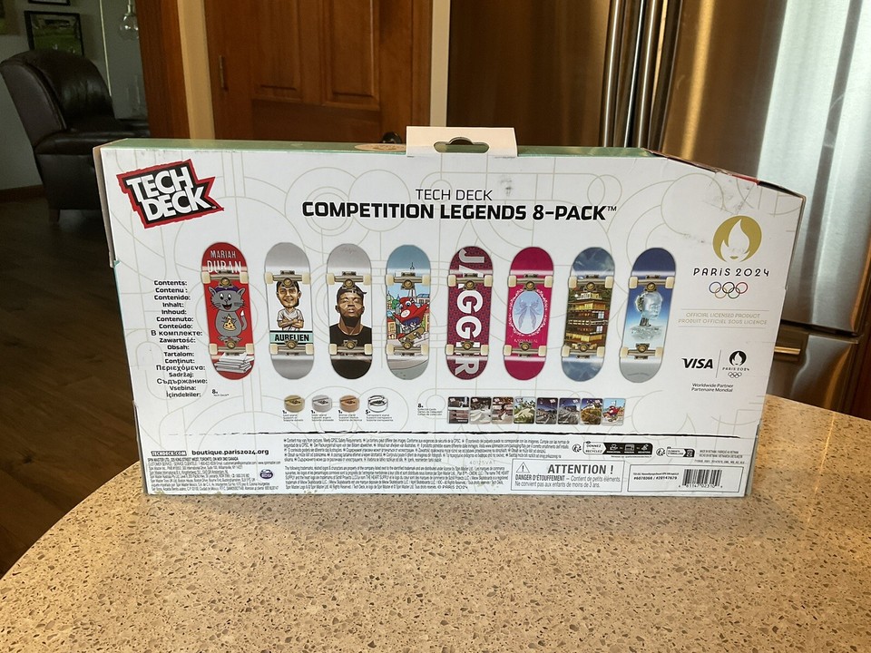 Tech Deck Olympic Competition Legends 8 Pack (Paris 2024) NEW Rare HTF ...