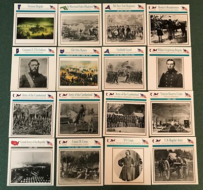 Grand Army of the Republic Civil War Atlas Edition Collector Cards 16 ...