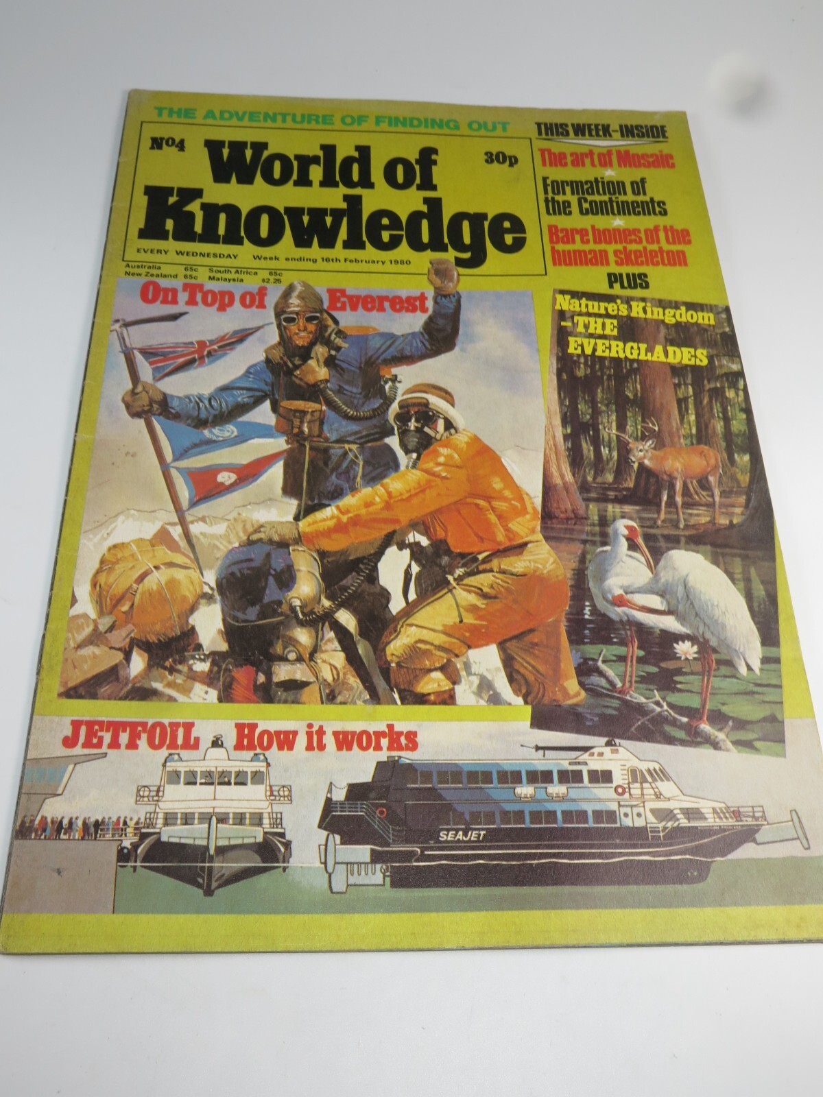 VINTAGE WORLD of KNOWLEDGE MAGAZINE 1980s Early Editions Selection ...