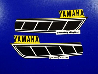 1977 Yamaha YZ80 2pc tank decals 77' graphics stickers kit VMX YZ 80 | eBay