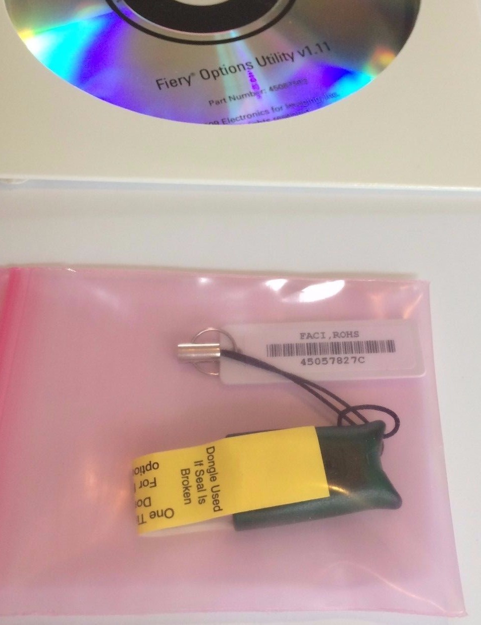 EFI Fiery Advanced Controller Interface Kit - FACI Enable Dongle & CD ...