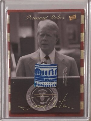 39th U.S. PRESIDENT JIMMY CARTER PENNANT PIECE 2018 HISTORIC CUT RELIC ...