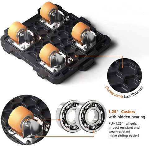 ONEON Furniture Movers w Wheels & Furniture Lifter Set, 360° Rotation ...