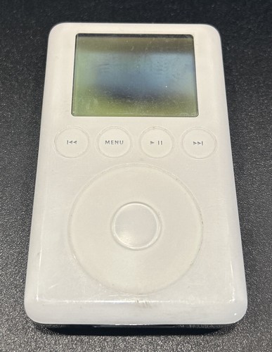 Apple iPod Classic 3rd Generation A1040 White 40GB MP3 Player; Turns on ...