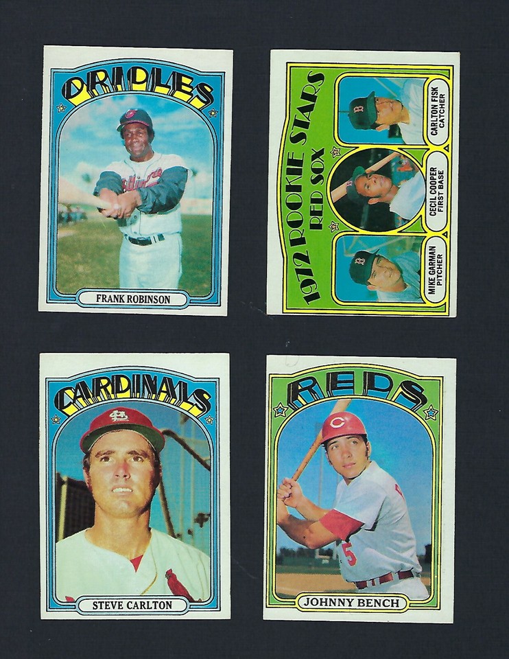 1972 TOPPS BASEBALL COMPLETE SET - 787 CARDS - HIGH GRADE - EX - MINT ...