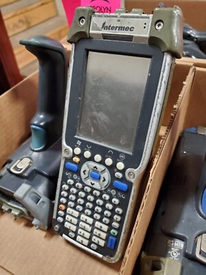 Lot Of 3 Intermec CK60 Hand Held Computer Barcode Scanner & Handles | eBay