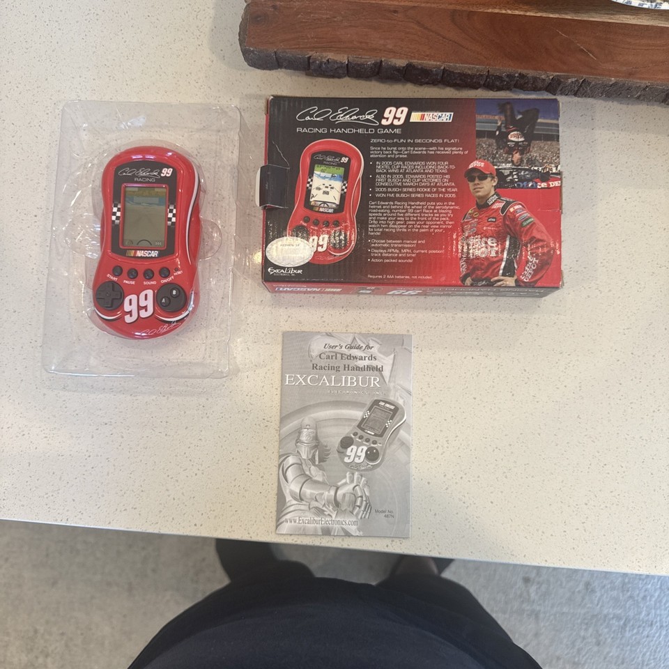 Nascar Car Racing Handheld Game Carl Edwards 99 Excalibur Electronic ...