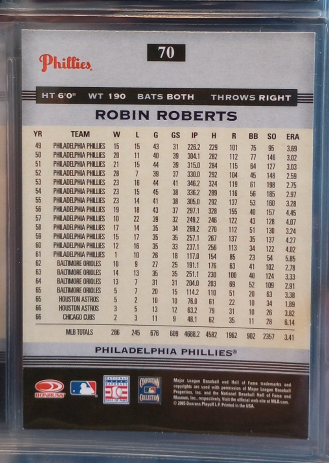 2005 Donruss Greats Robin Roberts (#70) | eBay