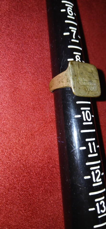 Antique Ww2 Usa Soldier Trench Art Ring World War Two American Army ...