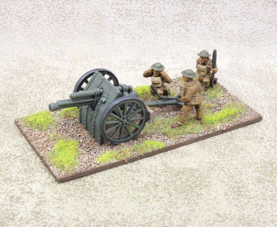 28mm WW1 VBCW metal BRITISH ARTILLERY and CREW Very Well Painted 36252 ...