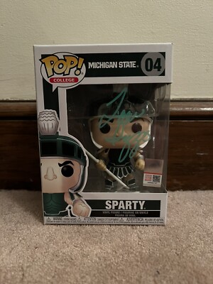 Tom Izzo Autographed Funko Pop Michigan State Spartans Sparty | eBay