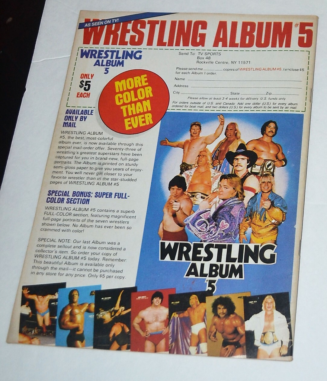 Sports Review Wrestling Magazine 1984 1986 Pick One or More From List ...