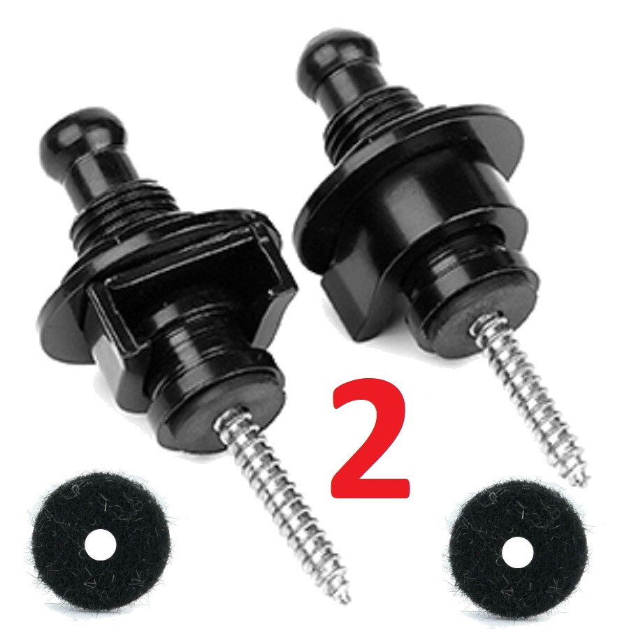 Strap Locks Guitar Locking Buttons Fasteners Screw Bolt Electric Bass ...