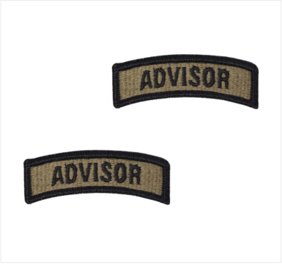 GENUINE U.S. ARMY TAB: ADVISOR - EMBROIDERED ON OCP | eBay