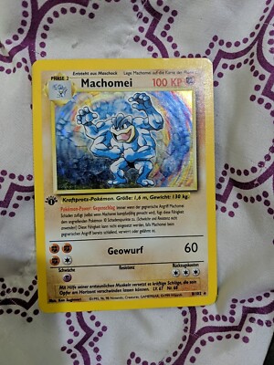 Machamp (Machomei German) #8/102 Base Set Holo Rare 1st Edition Pokemon ...