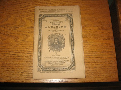 1861 Blackwood's G.H. Lewes, Ernest Renan, Weimar, Japan, Oliphant ...