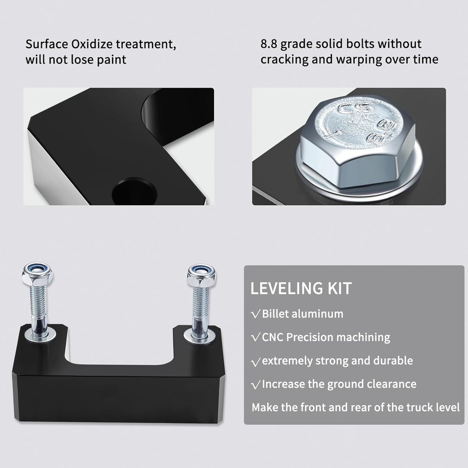 2" Front Leveling Lift Kit For 2007-2024 Chevy Silverado Gmc Sierra Gm ...