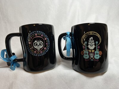 Lot of 2 Rae Dunn Coco Mugs Miguel, Ernesto Seize Your Moment Disney ...